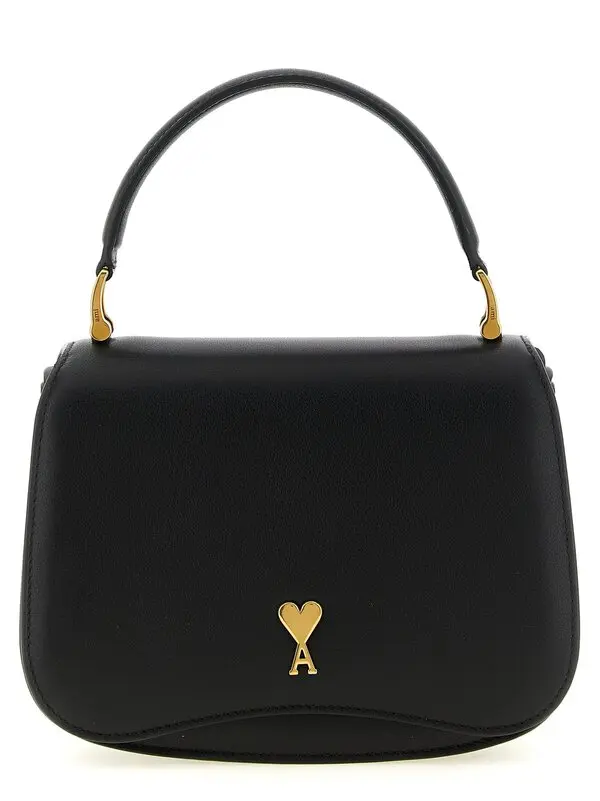 AMI Paris Paris Paris Handbag - Black