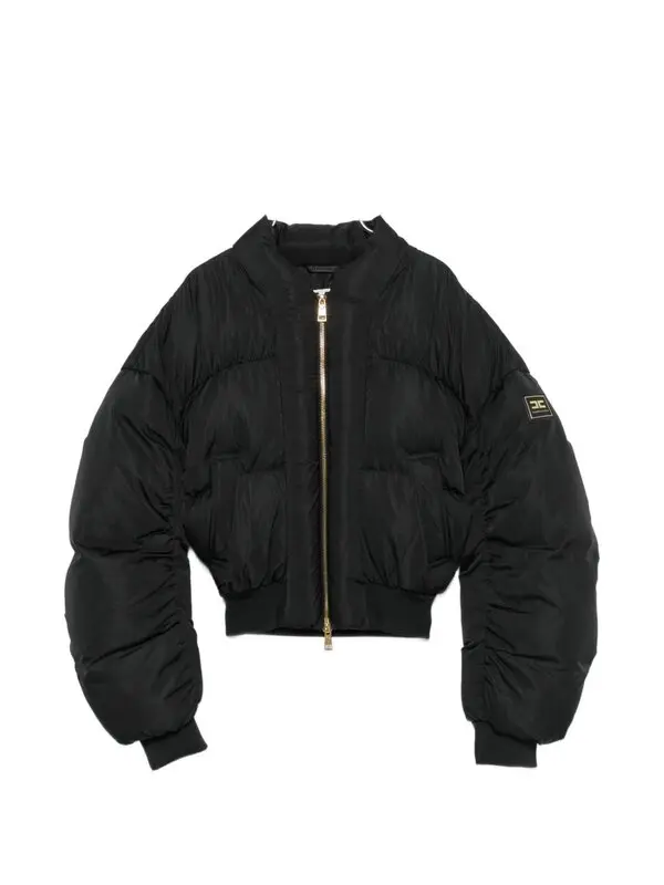 Elisabetta Franchi Short Down Jacket - Black
