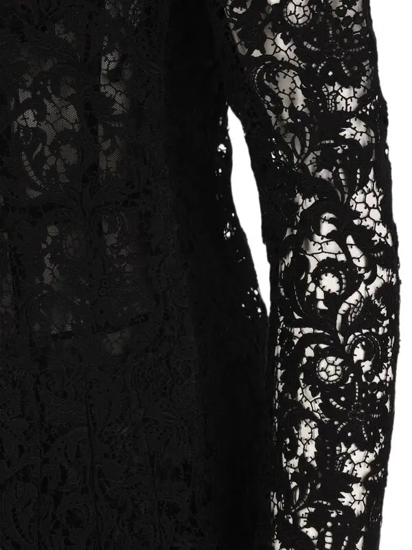 Fendi Macramé Lace Midi Dress