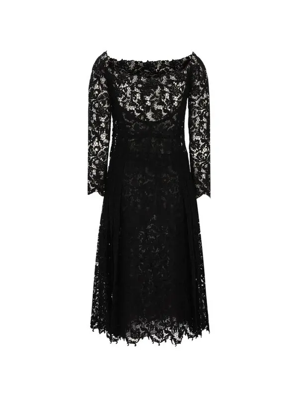 Fendi Macramé Lace Midi Dress