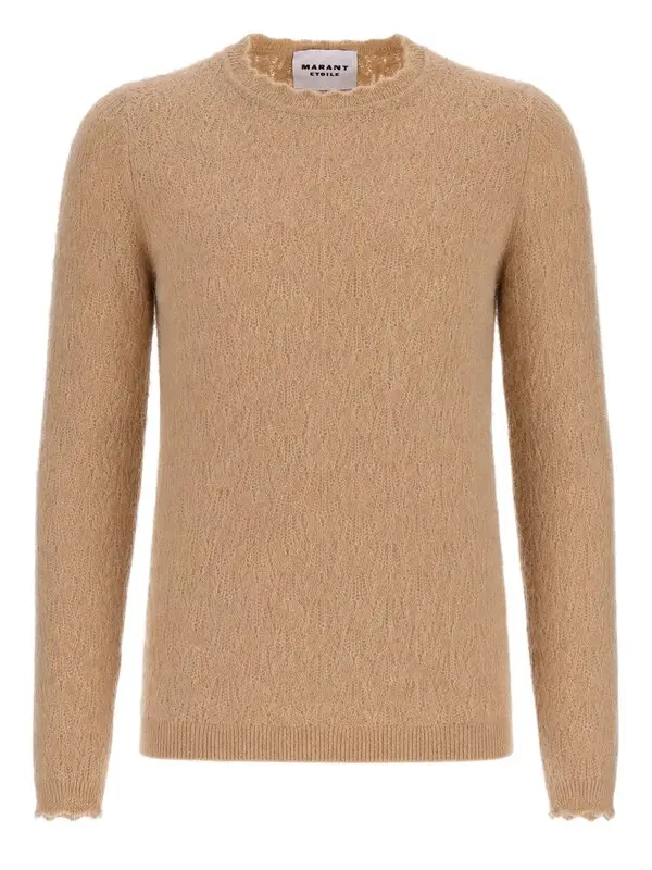 MARANT ETOILE Maglia "obeline" In Alpaca - Beige