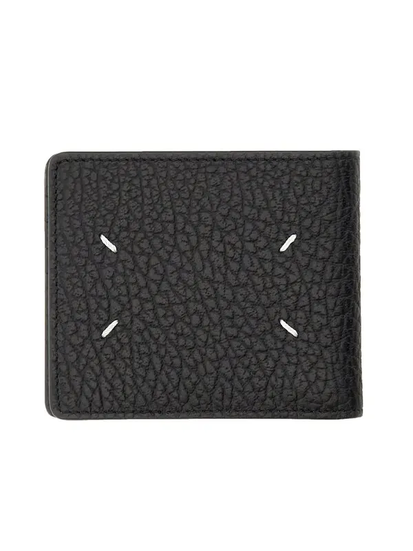 MAISON MARGIELA Portafoglio Bifold Slim "four Stitches" Con Logo