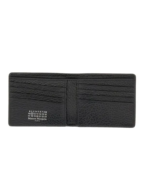 MAISON MARGIELA Portafoglio Bifold Slim "four Stitches" Con Logo