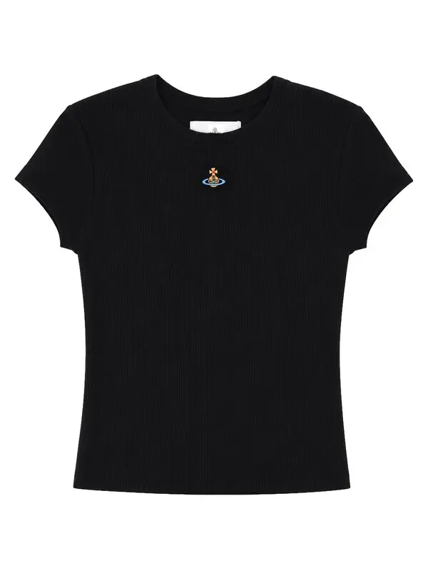 VIVIENNE WESTWOOD T-shirt Cropped Con Logo