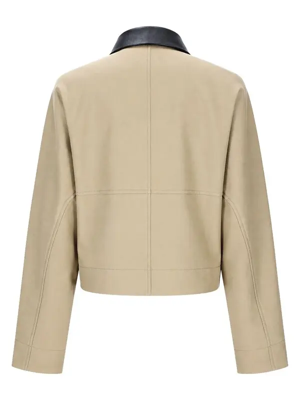 Givenchy Caban Cropped In Cotone E Lana - Beige
