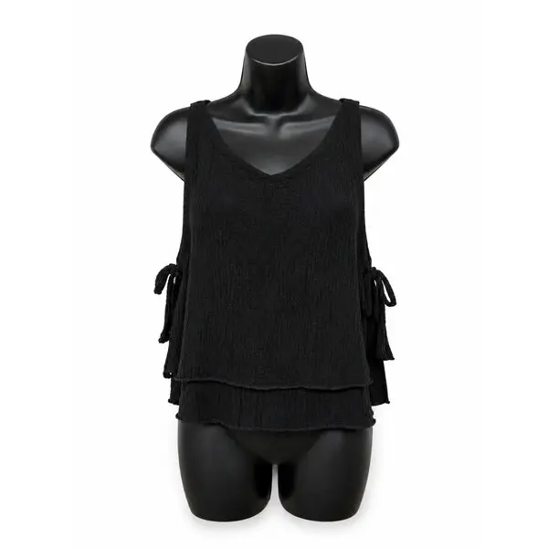BELLA SOUL Tie-side Cotton Tank Top