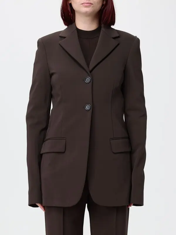 Sportmax Single-breasted Blazer In Crêpe With Two-button Closure