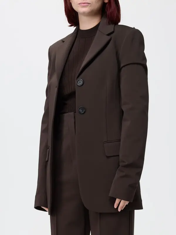 Sportmax Single-breasted Blazer In Crêpe With Two-button Closure