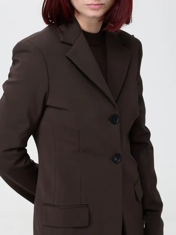 Sportmax Single-breasted Blazer In Crêpe With Two-button Closure