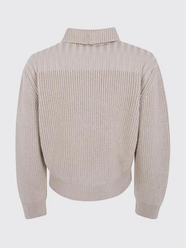 Dries Van Noten Shawl Collar Merino Wool Cardigan - Champagne