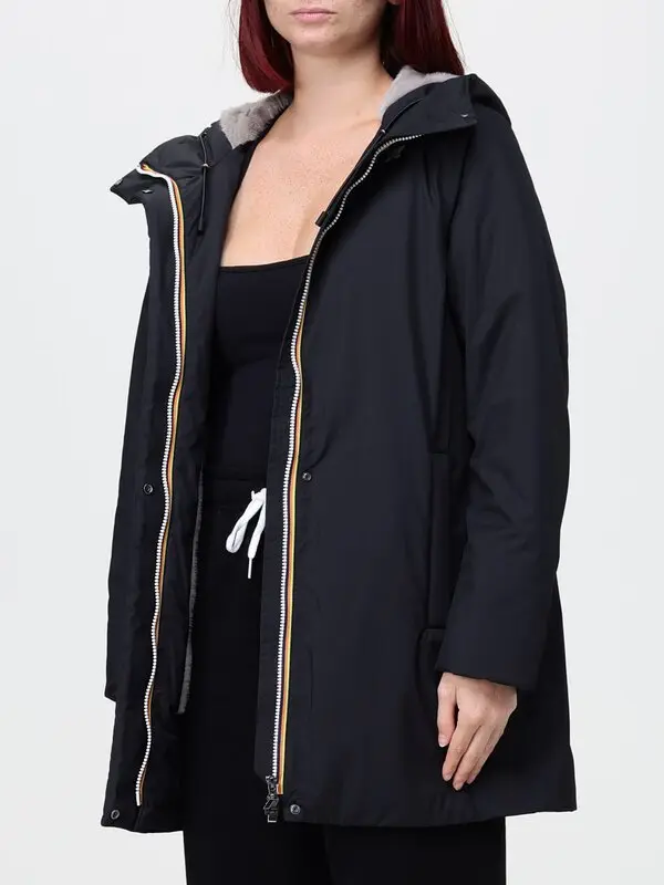 K-WAY Sophie Short Hooded Jacket, Padded And Waterproof In Technical Fabric