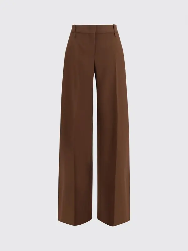 Ermanno Scervino Mid-rise Straight-leg Crêpe Trousers - Walnut
