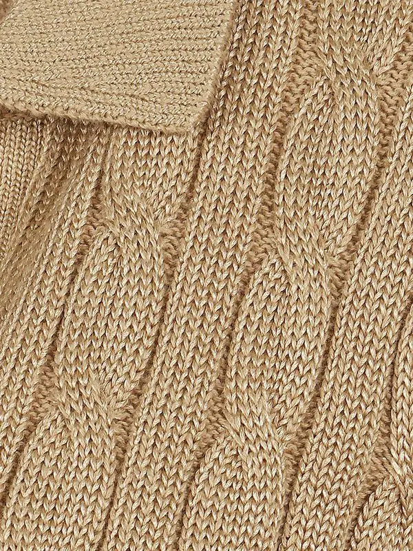 Ralph Lauren Slim Fit Knit Polo - Nude