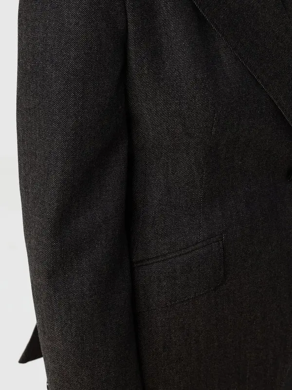 Max Mara Double-breasted Wool Blazer With Lapel Collar And Flap Pockets