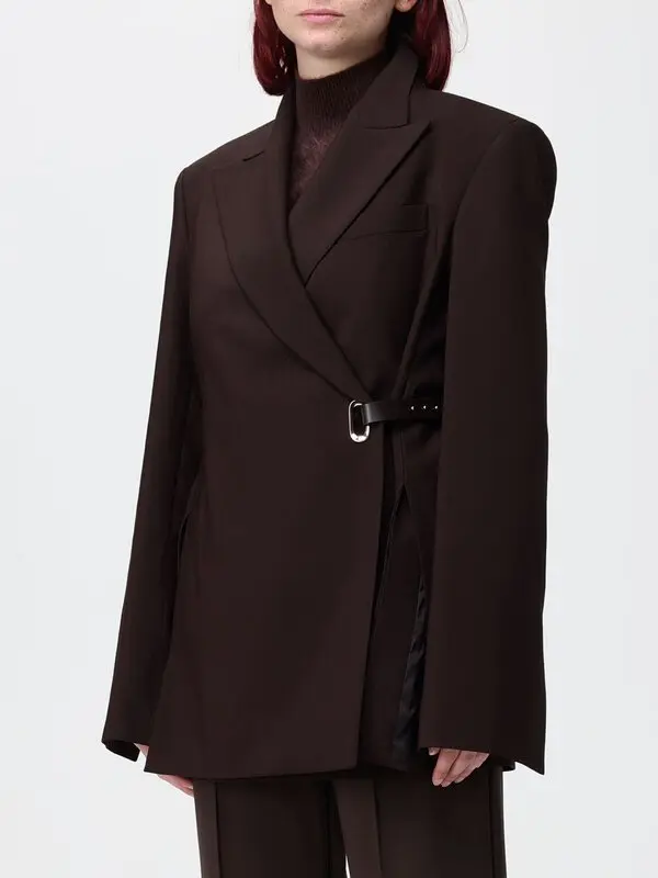 Sportmax Short Wrap Blazer In Stretch Viscose With Peak Lapels