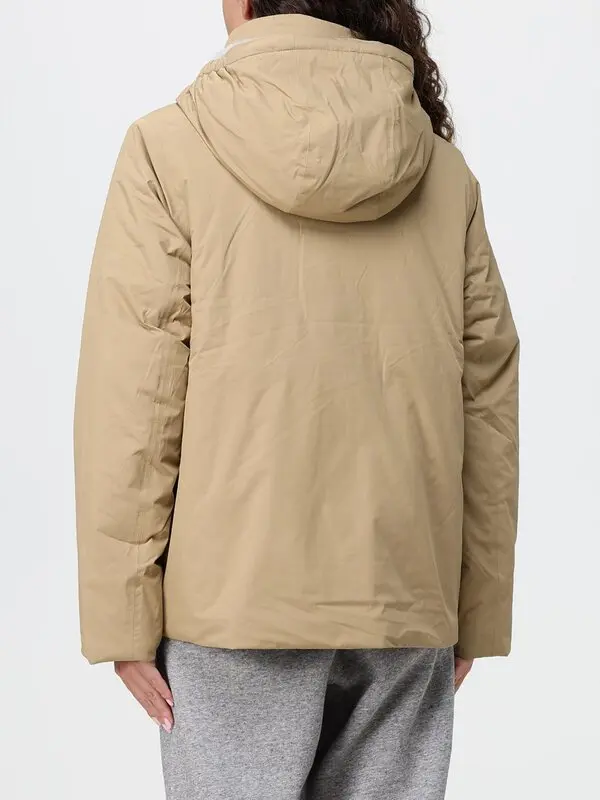 K-WAY Marlette Waterproof Short Jacket With Faux Fur Lining - Beige