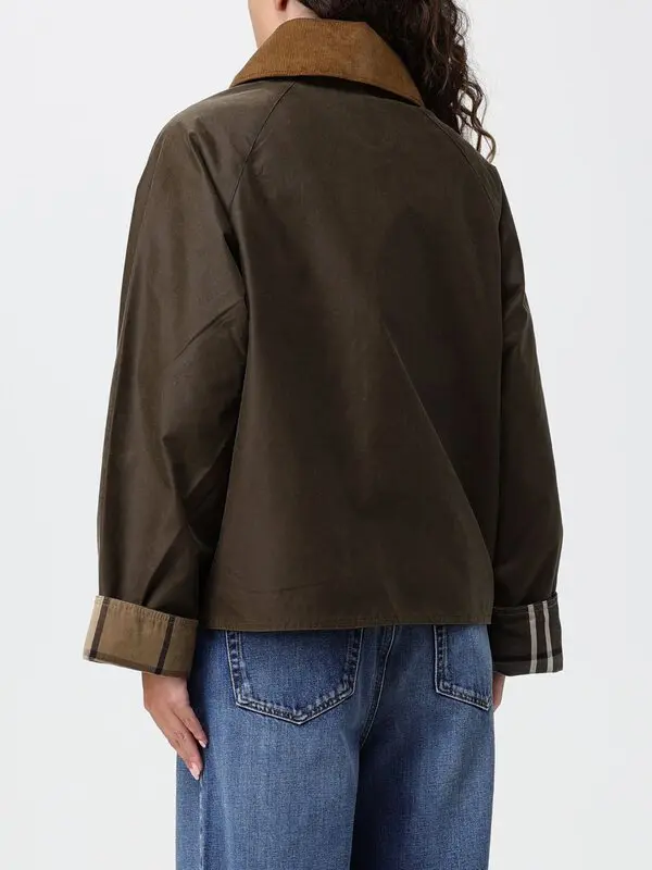 Barbour Willowmere Waxed Cotton Jacket With Corduroy Collar