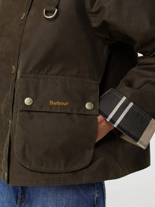Barbour Willowmere Waxed Cotton Jacket With Corduroy Collar