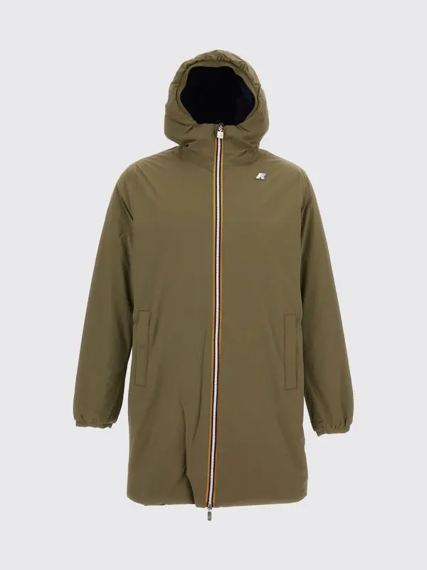 K-WAY Jacob Reversible Waterproof Hooded Windbreaker Jacket In Nylon