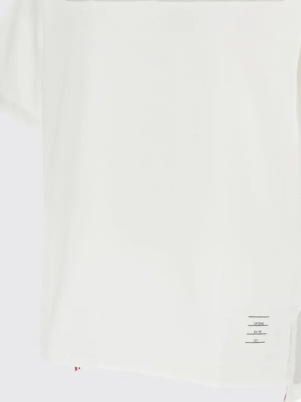 Thom Browne 4-bar Cotton T-shirt With Iconic Sleeve Motif