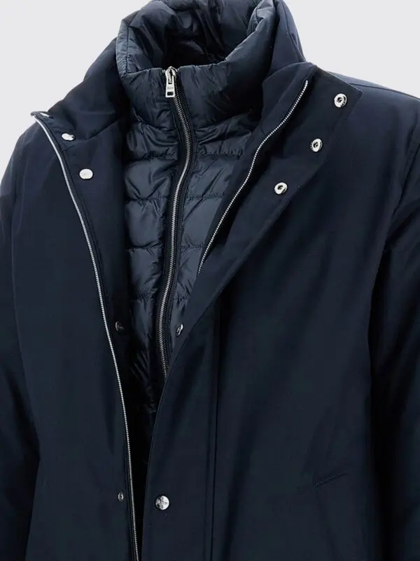 Herno Double-layer Down-padded Single-breasted Coat