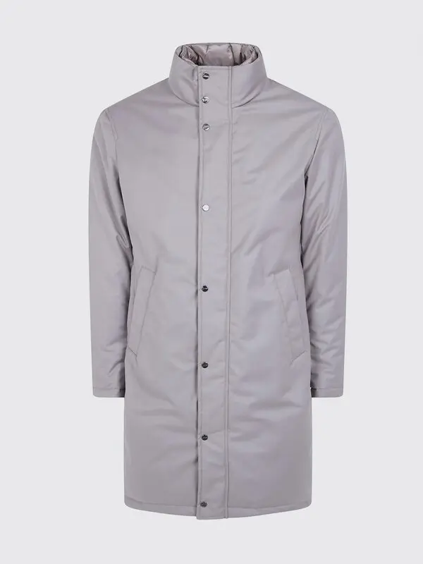 Herno Double-layer Down-padded Single-breasted Coat - Grey