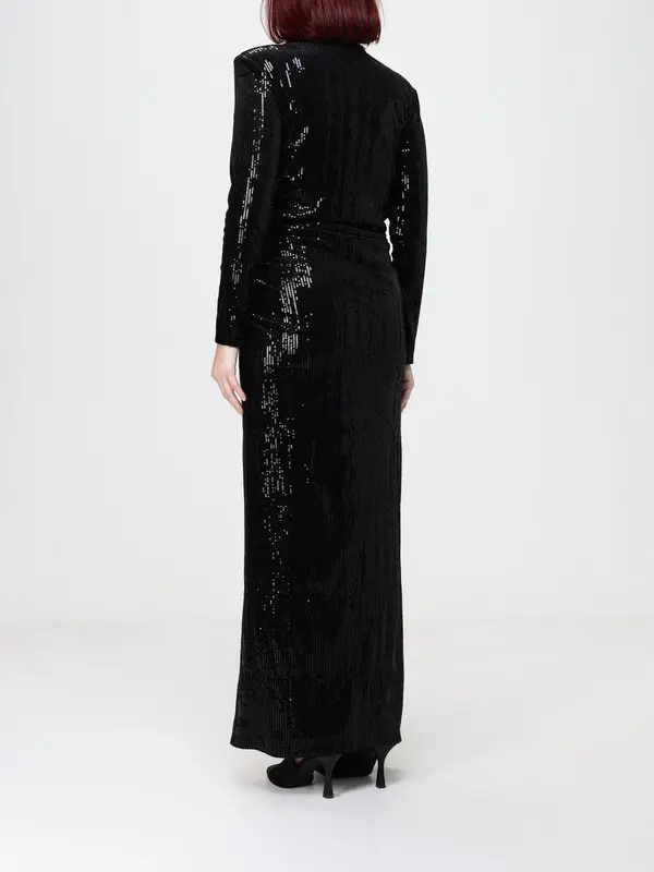 SIMONA CORSELLINI V-neck Sequin-embellished Sheath Mini Dress