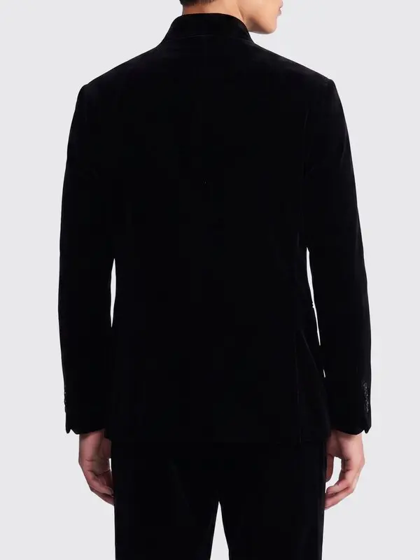 Giorgio Armani Single-breasted Velvet Ceremony Blazer