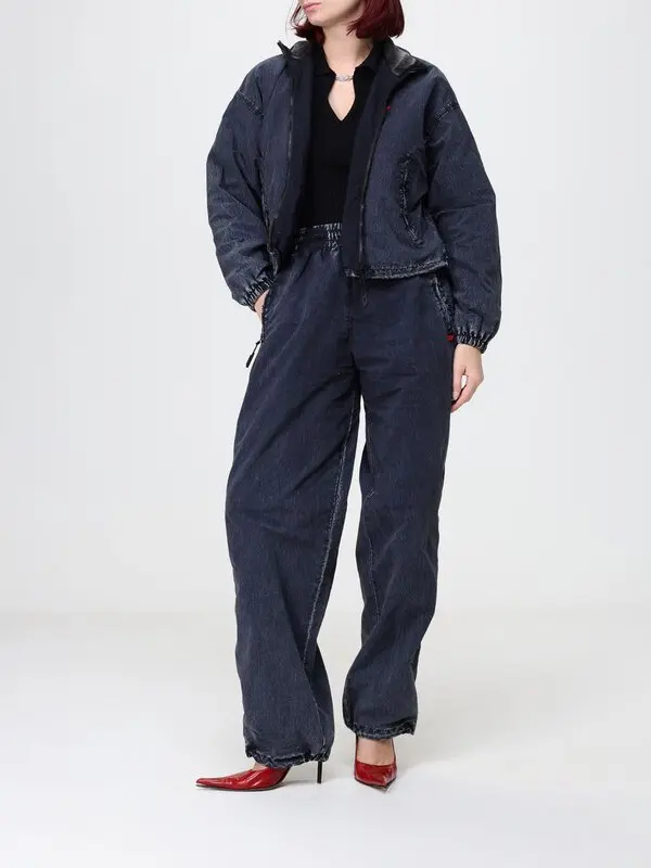 DIESEL® Papyri Wide-leg Nylon Trousers - Blue