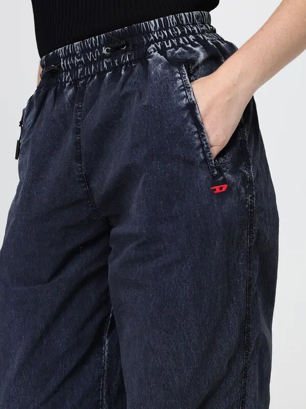 DIESEL® Papyri Wide-leg Nylon Trousers - Blue