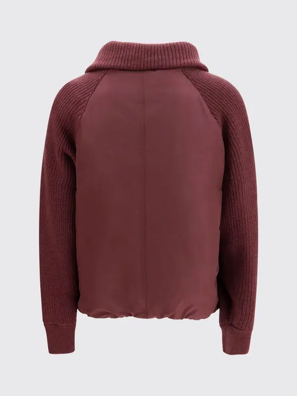 Brunello Cucinelli Padded Wool-knit Cardigan With Patch Pockets - Brown