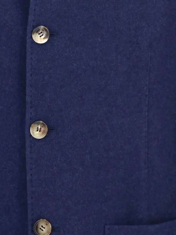 Brunello Cucinelli Water-repellent Cashmere Short Single-breasted Coat With High Collar