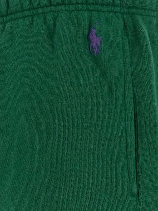 Polo Ralph Lauren Cotton Wide Leg Jogging Trousers - Green