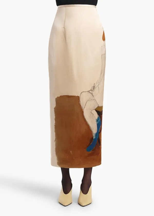 Khaite Winton Skirt - Lady Print