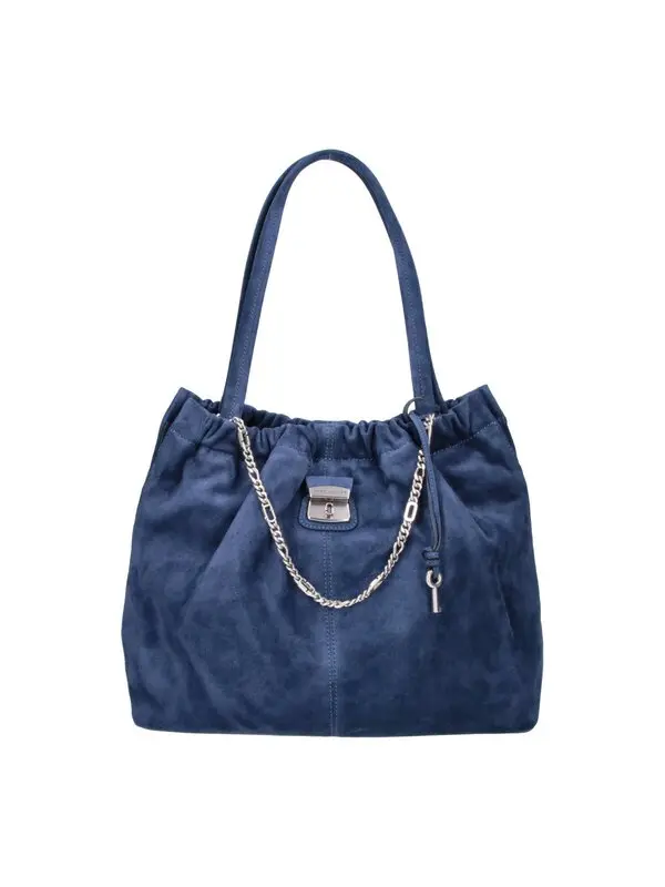Marc Jacobs Suede Shoulder Bag With Chain Detail