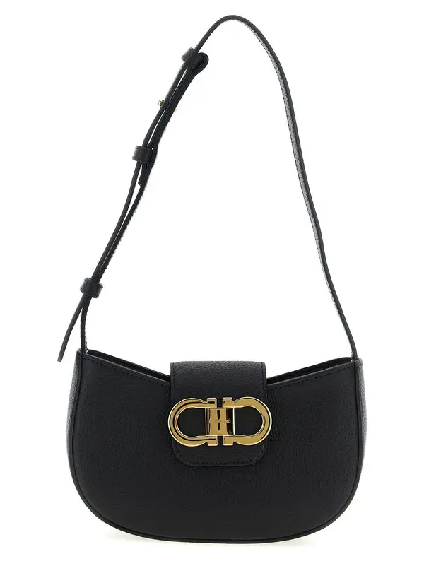 FERRAGAMO Gabry' Shoulder Bag - Black