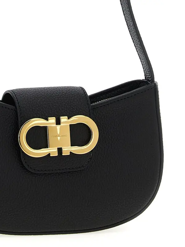 FERRAGAMO Gabry' Shoulder Bag - Black