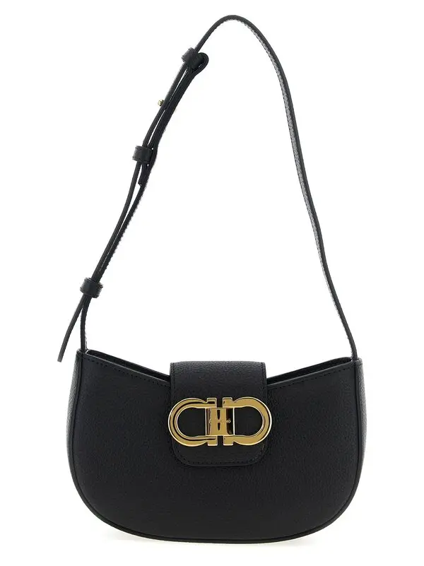 FERRAGAMO Gabry Shoulder Bag - Black