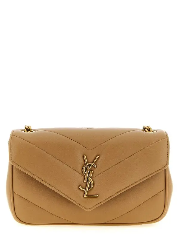 Saint Laurent Loulou' Mini Crossbody Bag - Cream