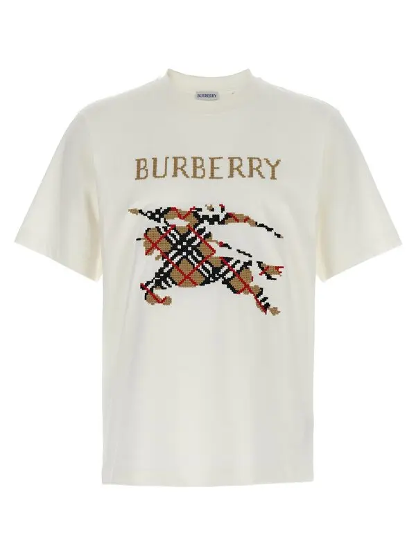 Burberry Cross Stitch T-shirt - White