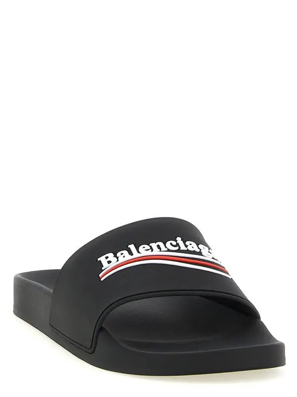 Balenciaga Pool Slides - Black