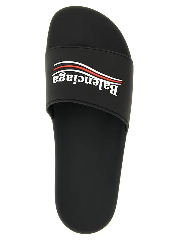 Balenciaga Pool Slides - Black