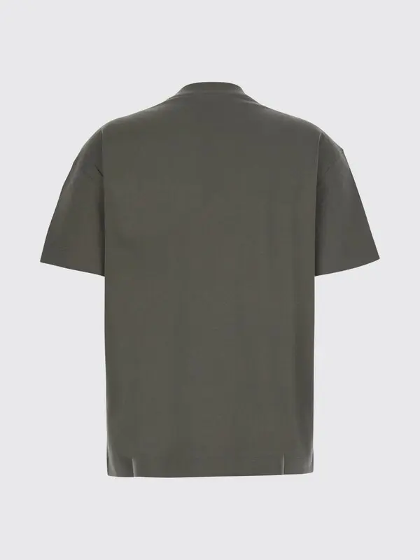 Brunello Cucinelli Cotton Crewneck T-shirt With Monili Embellishment - Green