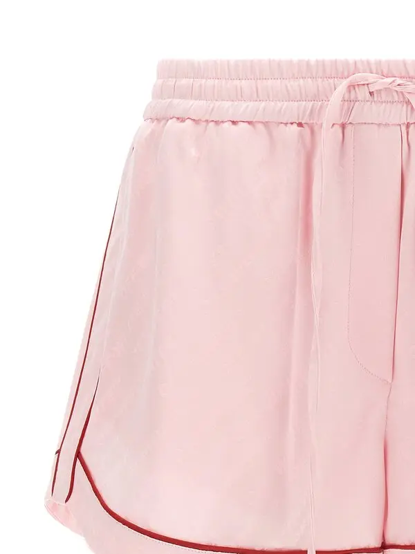 Off-White Jacquard Satin Pajama' Shorts