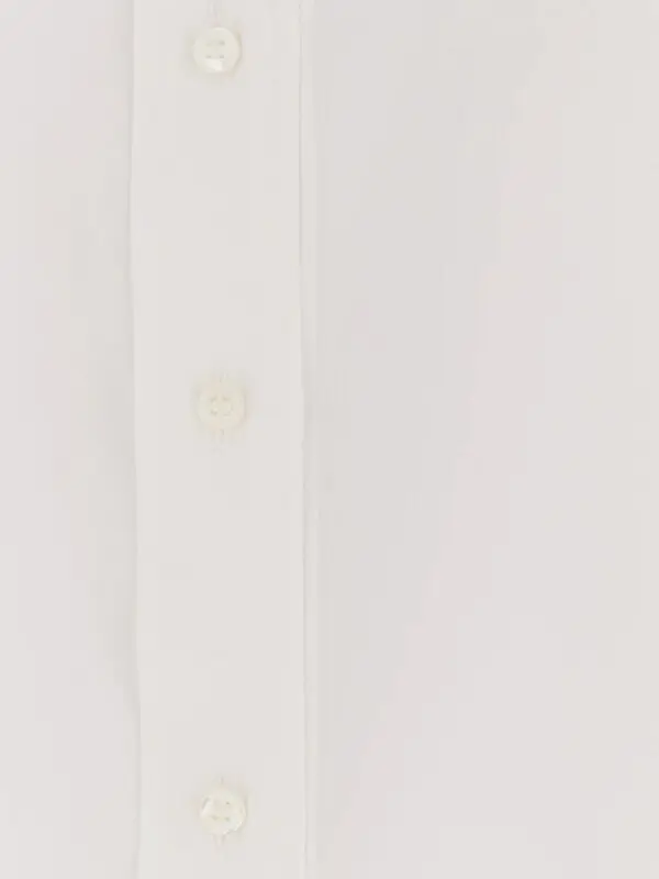 Brunello Cucinelli Relaxed Fit Pure Silk Shirt With French Collar