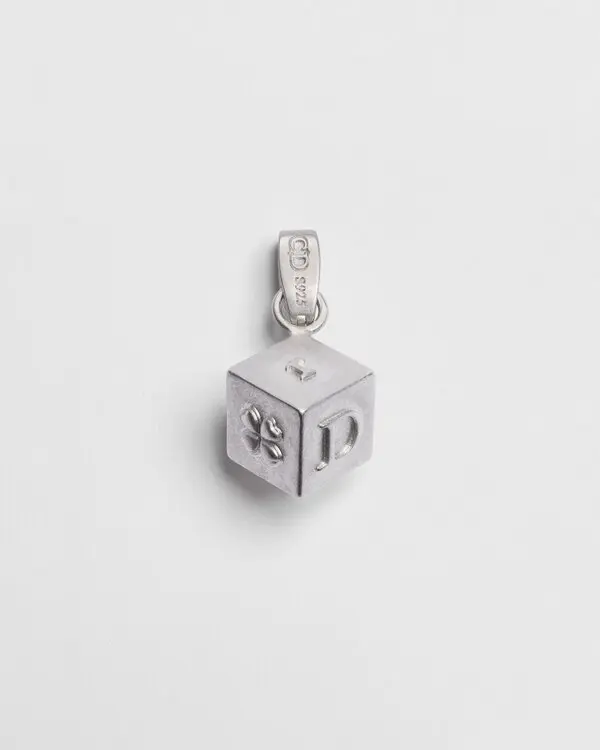 Dior Charms Die Pendant - Silver