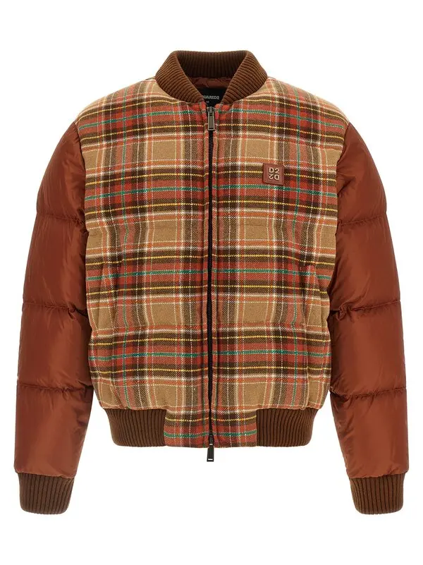 Dsquared2 Upside Down' Bomber Jacket - Brown