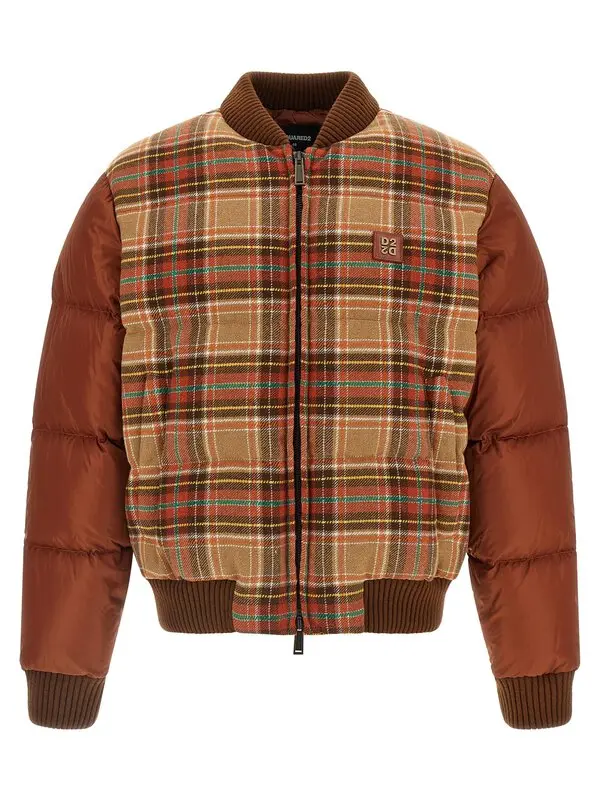 Dsquared2 Upside Down Bomber Jacket - Brown