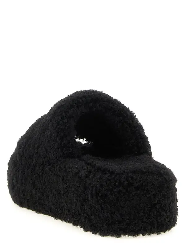 Balenciaga Furry Platform' Slides