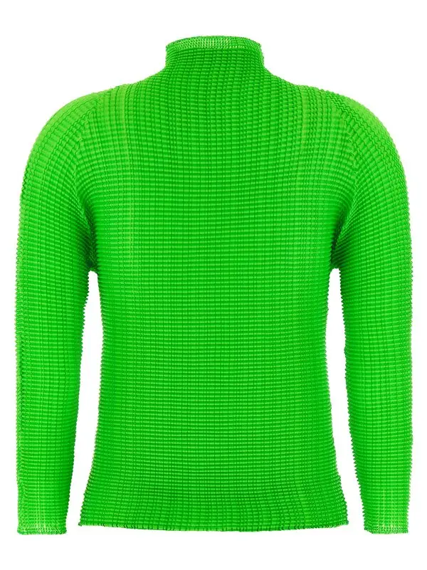 Issey Miyake Wooly Pleats-68 Blouse - Green